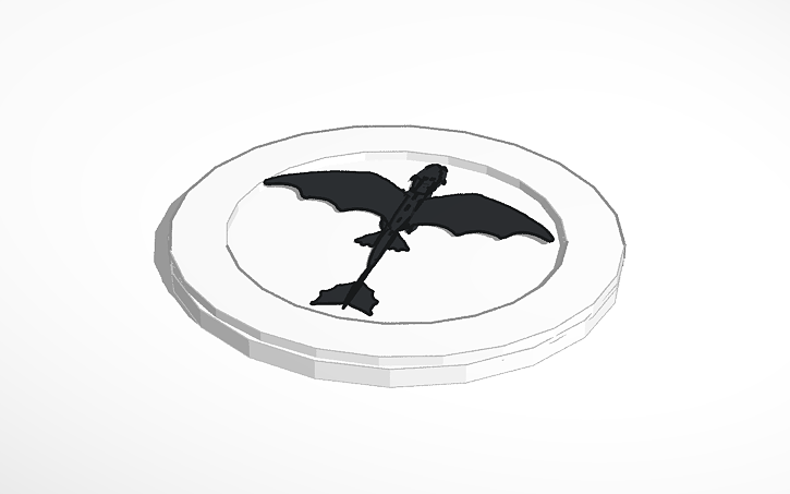 3D design toothless coin | Tinkercad