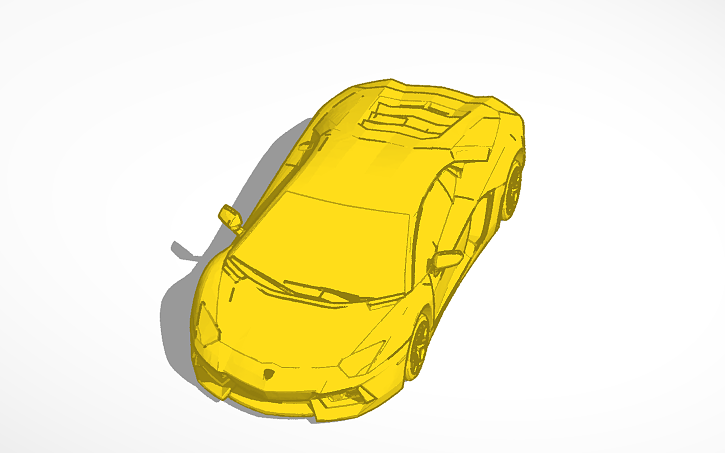 3D design lambo - Tinkercad