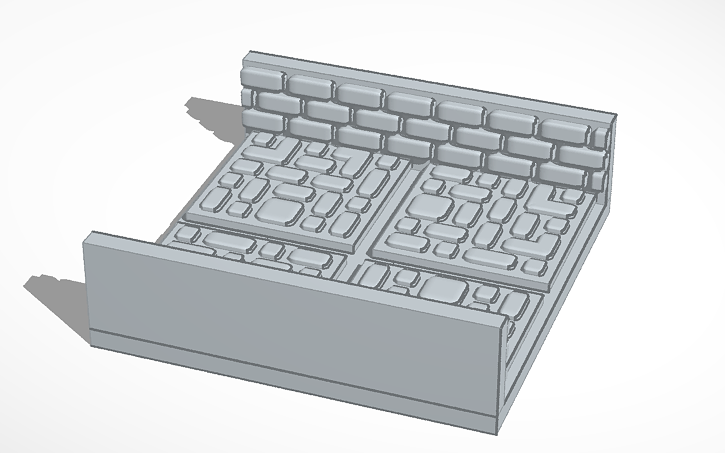 3D design Dnd_ModularTiles_Stone_Corridor - Tinkercad