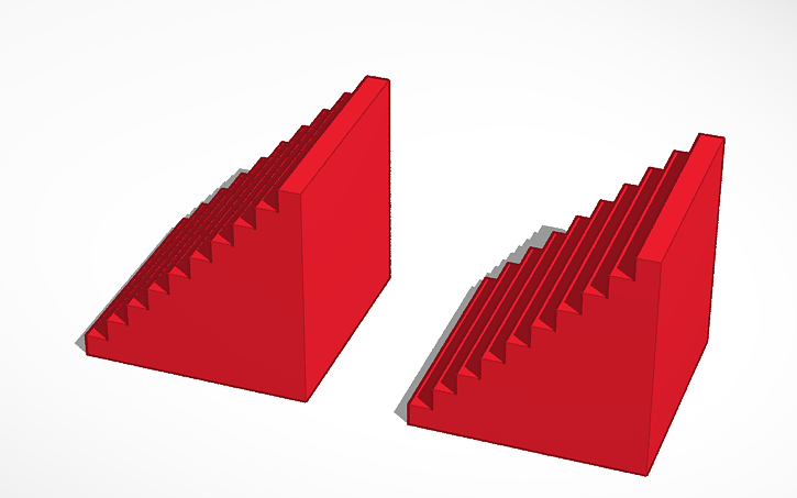 3D design HO Scale Stairs - Tinkercad