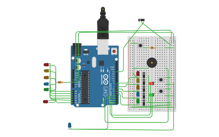 Circuit Design Water Level Tinkercad
