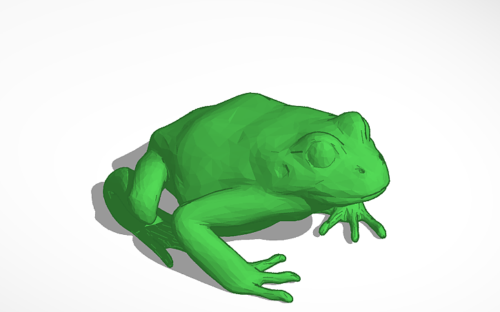 3D design frog - Tinkercad