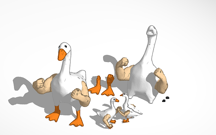 3D design Buff goose - Tinkercad