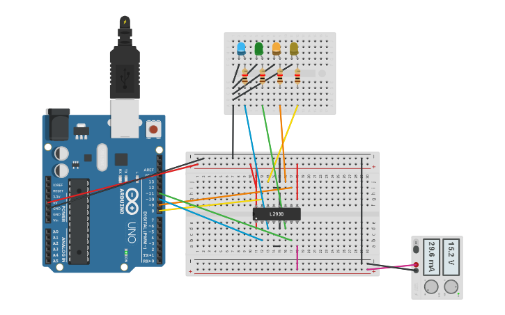 Circuit design Step - Tinkercad