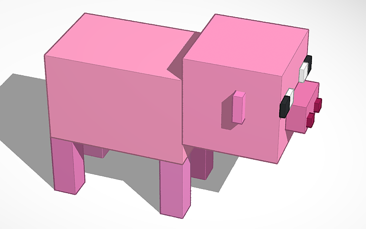 3D design Porc de Minecraft | Tinkercad