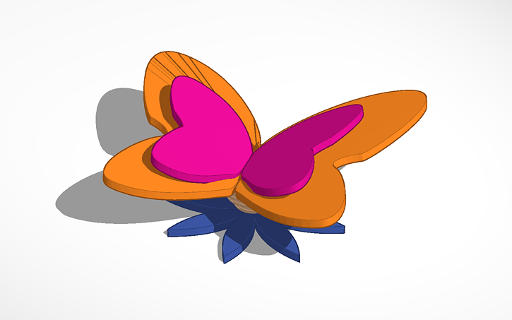 3D design Butterfly Spring | Tinkercad