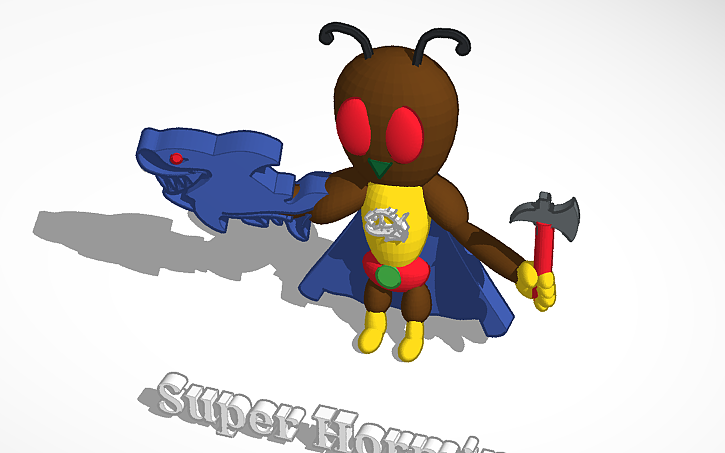 3D design Super heroe - Tinkercad