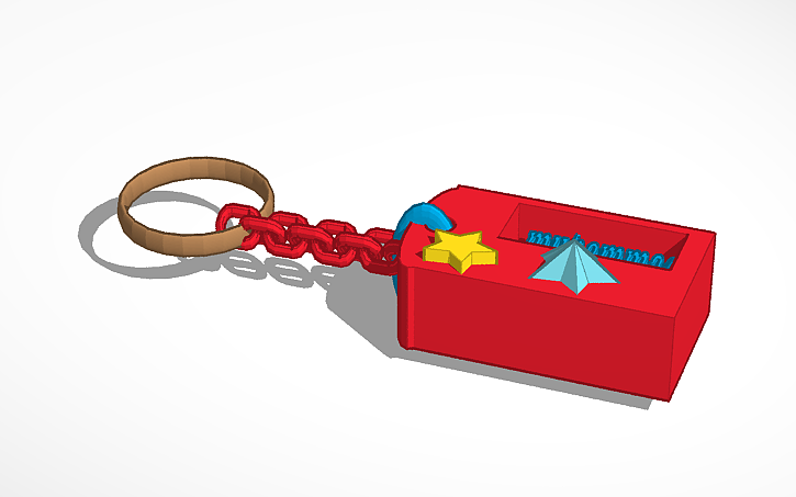 3D design keyring - Tinkercad