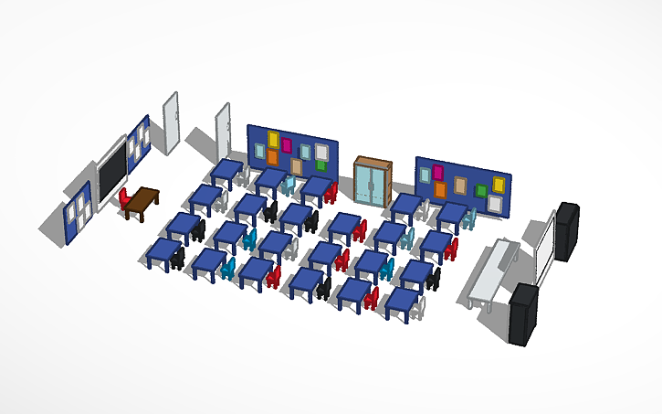 3d Design 2a Classroom Replica Tinkercad
