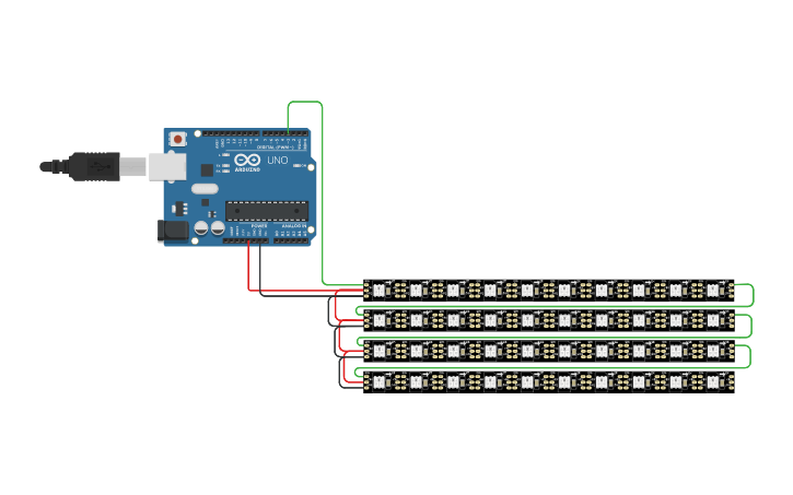 Circuit Design Neopixel Strip Programming Tinkercad