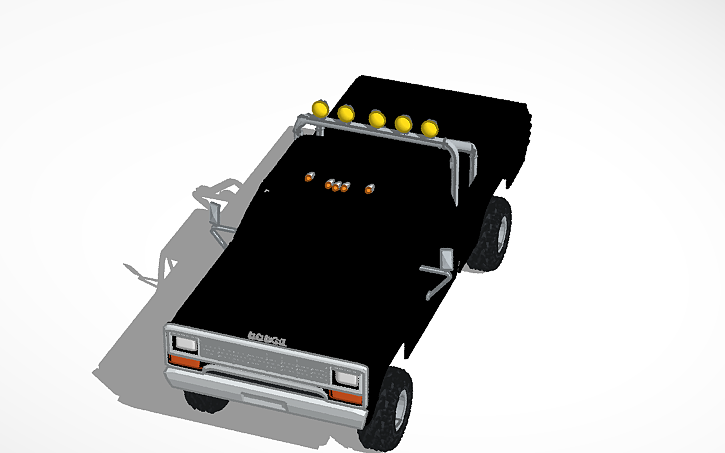 3D design 1984 Dodge Ram W250 - Tinkercad