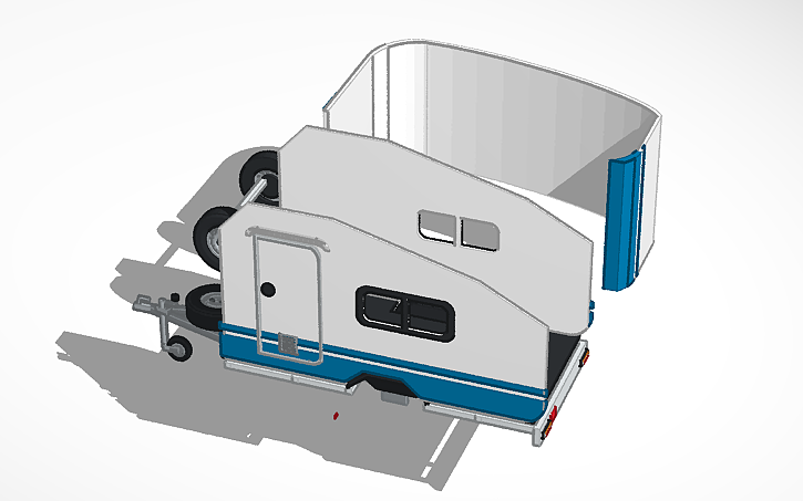 3D design bike caravan - Tinkercad