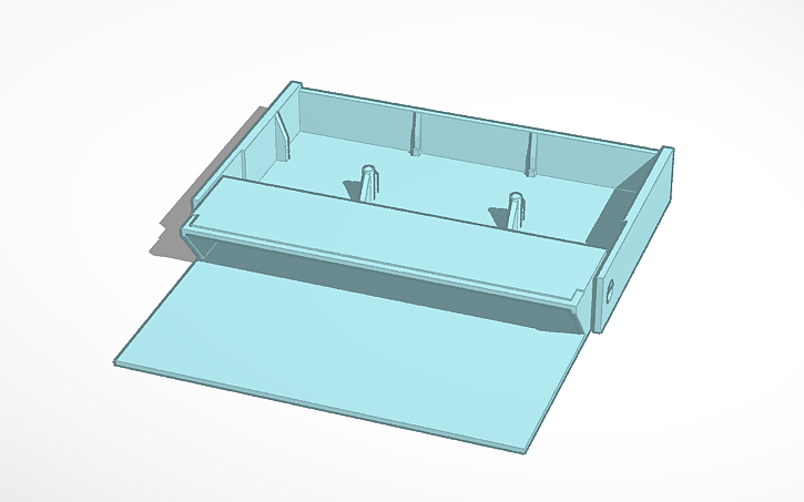3D design Audio Cassette Case 3D printable - Tinkercad