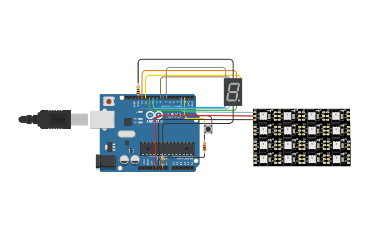 Circuit Design Whack A Mole Game Tinkercad