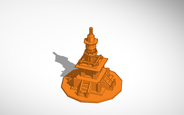 3D design tower | Tinkercad