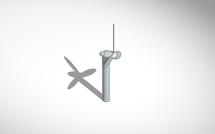 3D design Wind Turbine - Tinkercad