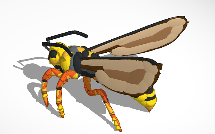 3D design red jack wasps the bigest wasp ever - Tinkercad
