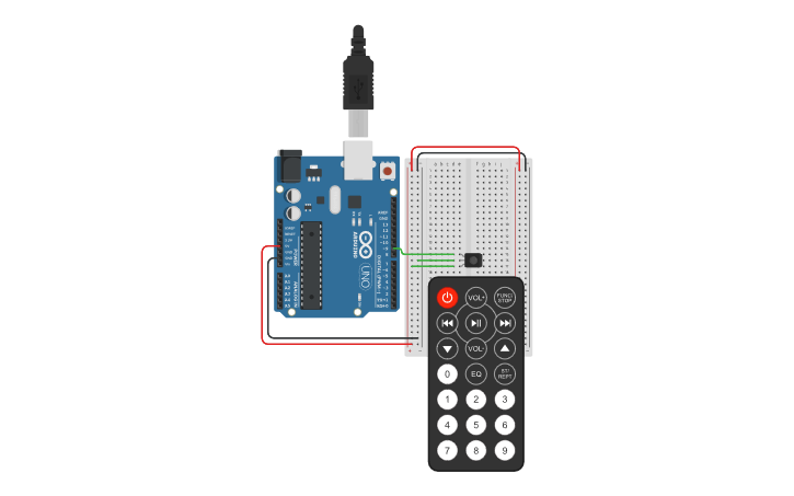 Circuit design Control Remoto - Robótica For Kids | Tinkercad