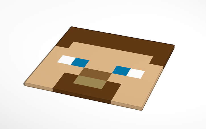 3D design Steve face - Tinkercad