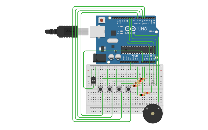 Circuit design Animal Enclosure Climate Monitor - Tinkercad