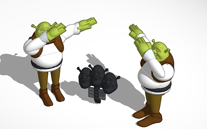 3D design Shrek wither - Tinkercad