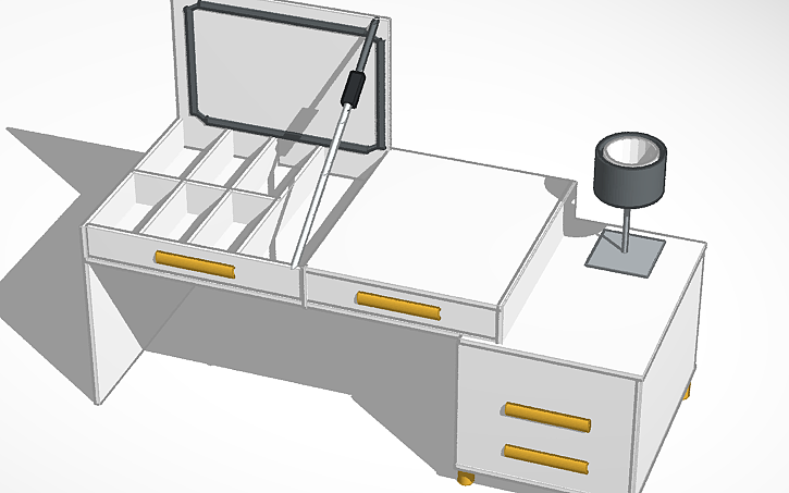 3D design Female Dresser - Tinkercad