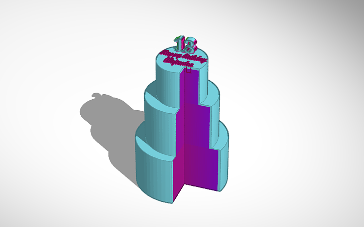 3D design Happy birthday | Tinkercad