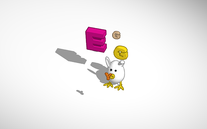 3D design EGGY - Tinkercad