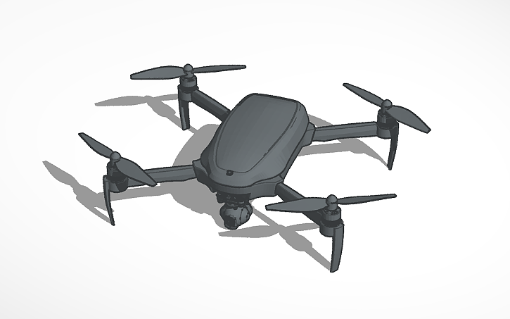 3D design Drone Template - Tinkercad