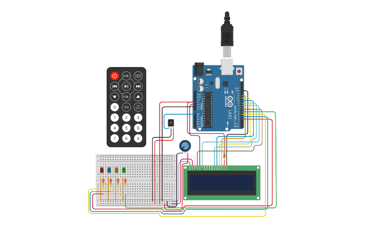 Circuit design IOT Smart Home - Tinkercad