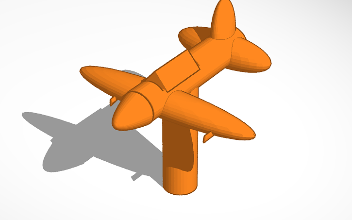 3D design plane - Tinkercad