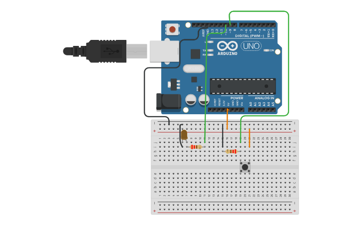 Circuit design Fading light - Tinkercad