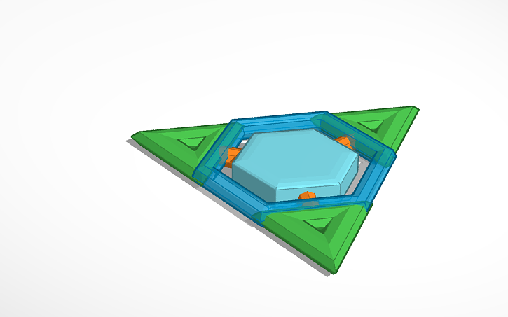 3D design Hexagon Fidget Spinner 2 | Tinkercad
