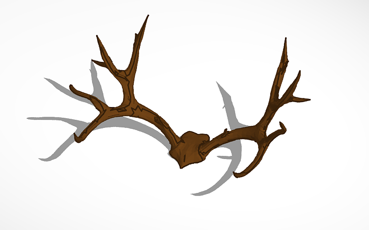 3D design Copy of deer horns | Tinkercad