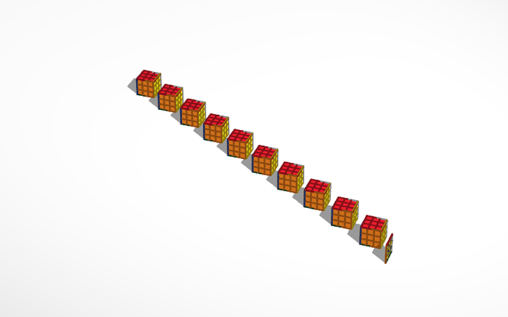 3D design RUBIK CUBE - Tinkercad