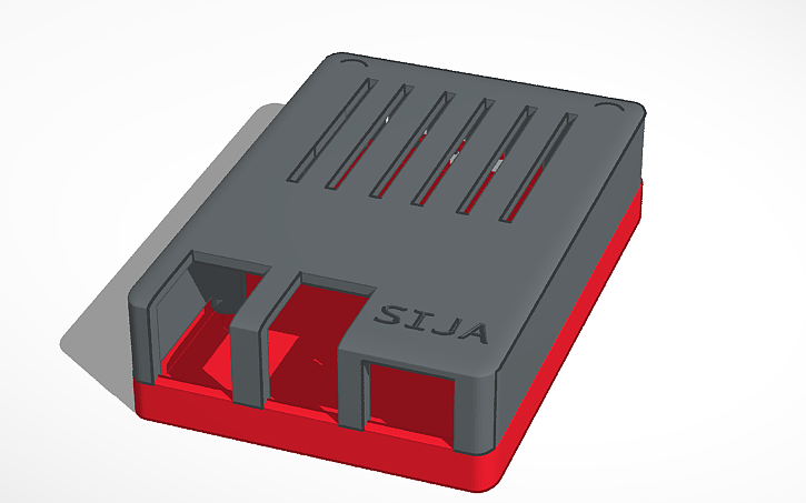 3D design Raspberry Pi 4 B SIoT 10-10-2020 - Tinkercad
