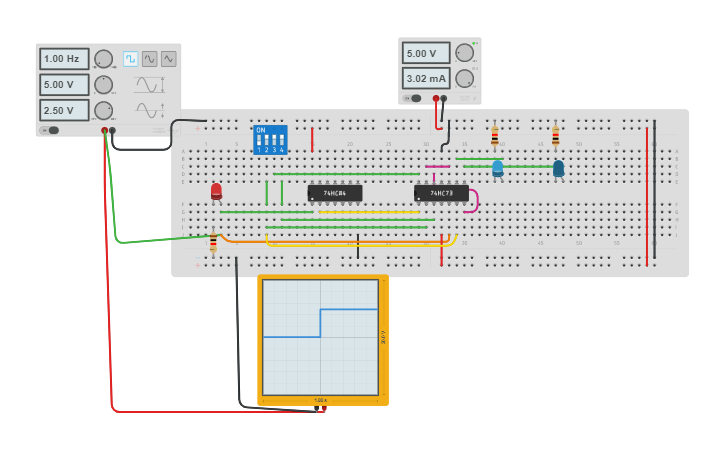 Circuit Design Jk Master Slave Flip Flop Tinkercad