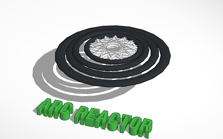 3D design arc reactor - Tinkercad