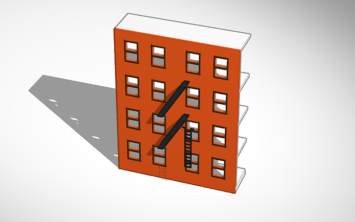 3D design Fire Escape - Tinkercad