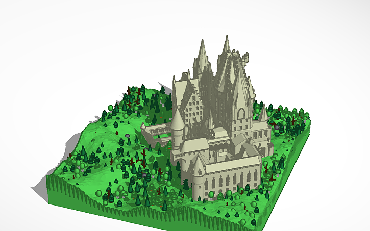 3D design harry potter hogwarts - Tinkercad