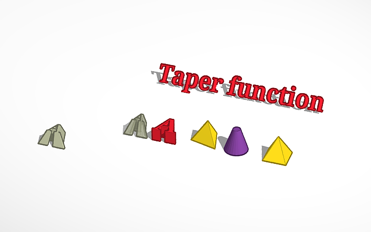 3D design Taper - Custom base pyramid | Tinkercad