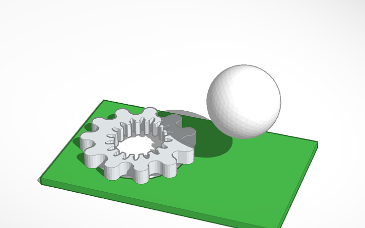 3D design golf - Tinkercad