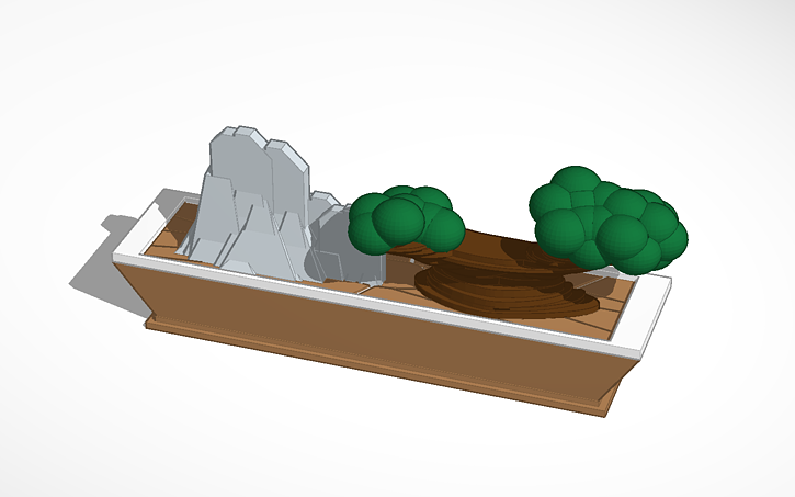 3D design Bonsai/Penjing/Tree - Tinkercad