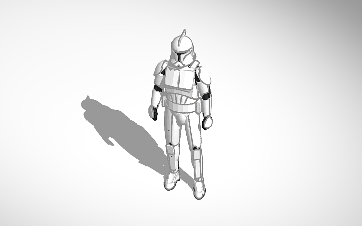 3D design Clone trooper - Tinkercad