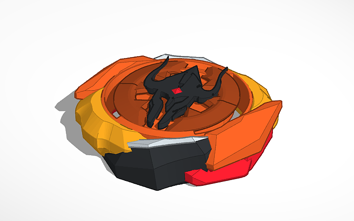 3D design Beyblade Burst layer - Legendary Starvy - Tinkercad
