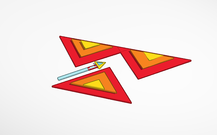 3D design nine circles geometry dash in tinker - Tinkercad