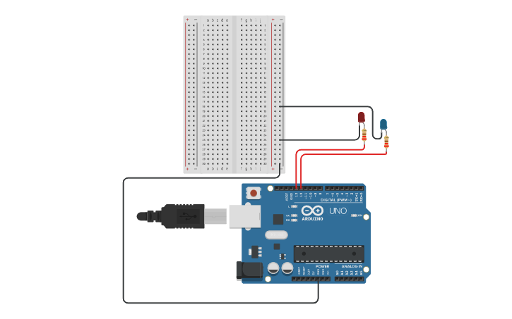 Circuit design Programacion con Arduino 1 - Tinkercad