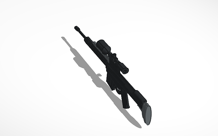 3D design Heavy Sniper Rifle - Tinkercad