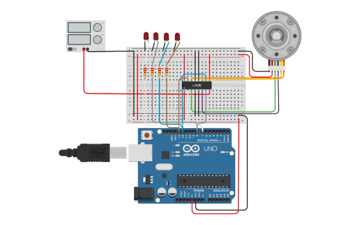 Circuit design Laboratorio Medica 3 Simple paso | Tinkercad