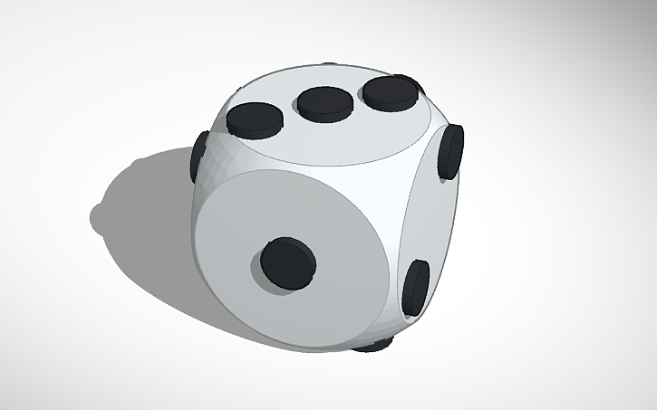 3D design Copy of dado - Tinkercad